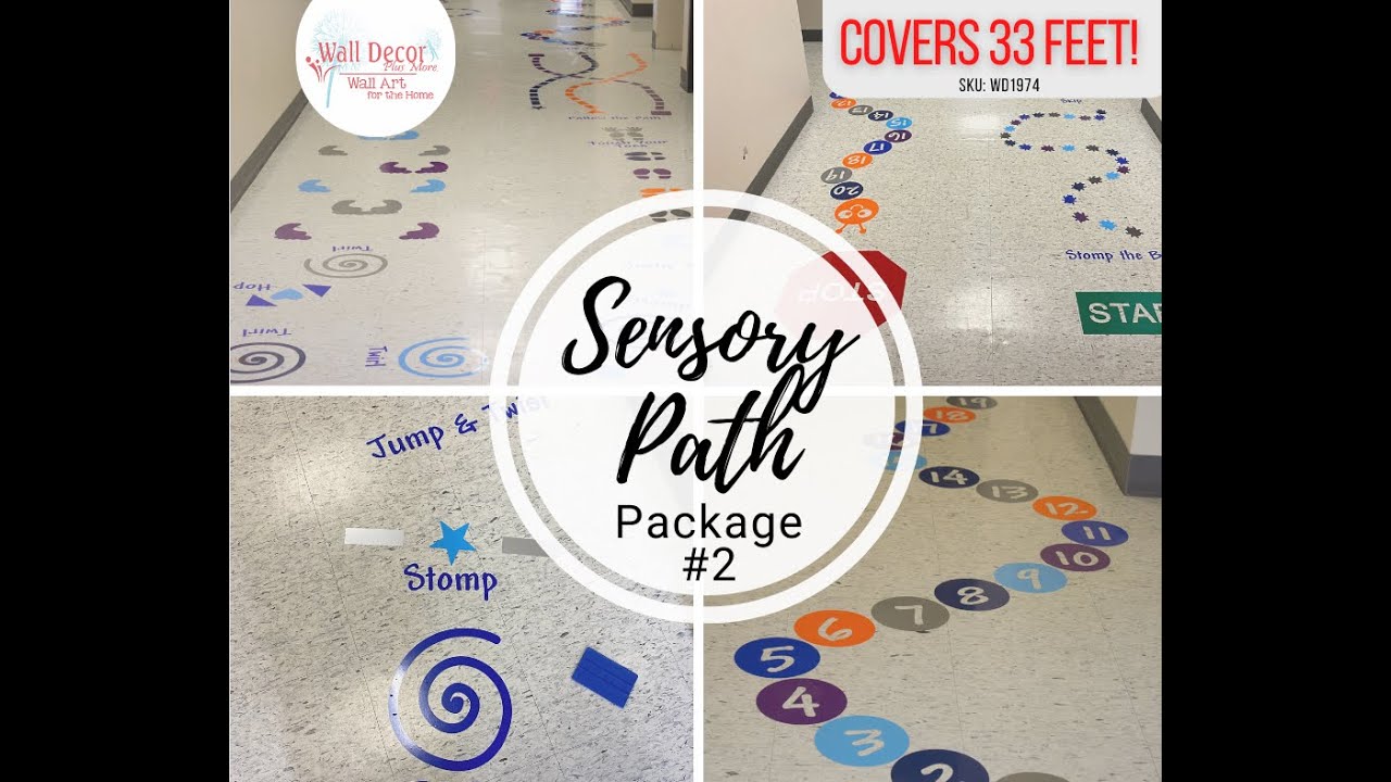 Sensory Path Package Floor Decal Stickers School Hallway Art 11 items ...