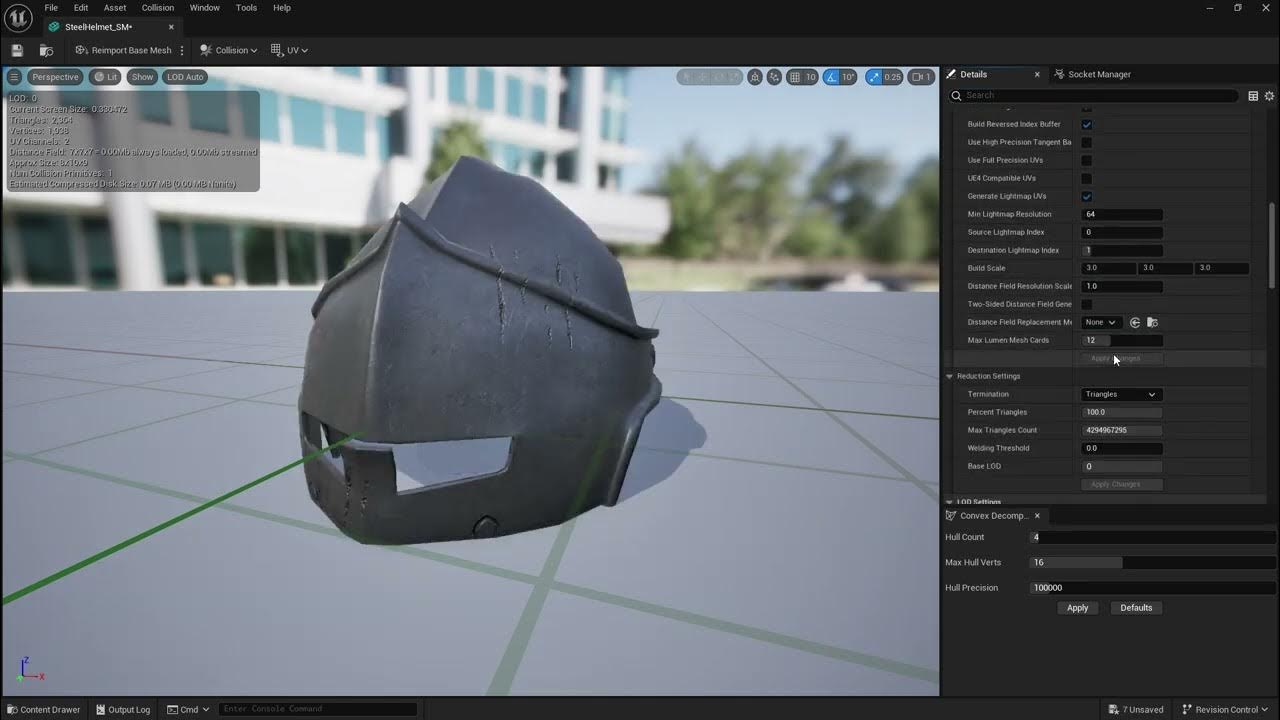 RPG Tutorial 10. Helmet and importing assets to Unreal (Unreal Engine 5) - YouTube