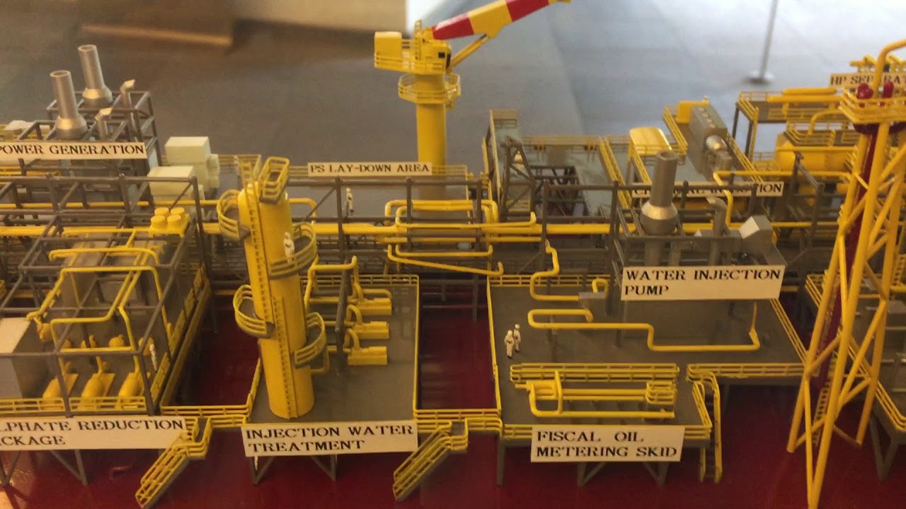 FPSO Brazil model (Keppel Shipyard) at Devan Nair Institute - YouTube