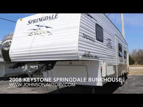 2008 Keystone Springdale Bunkhouse - YouTube
