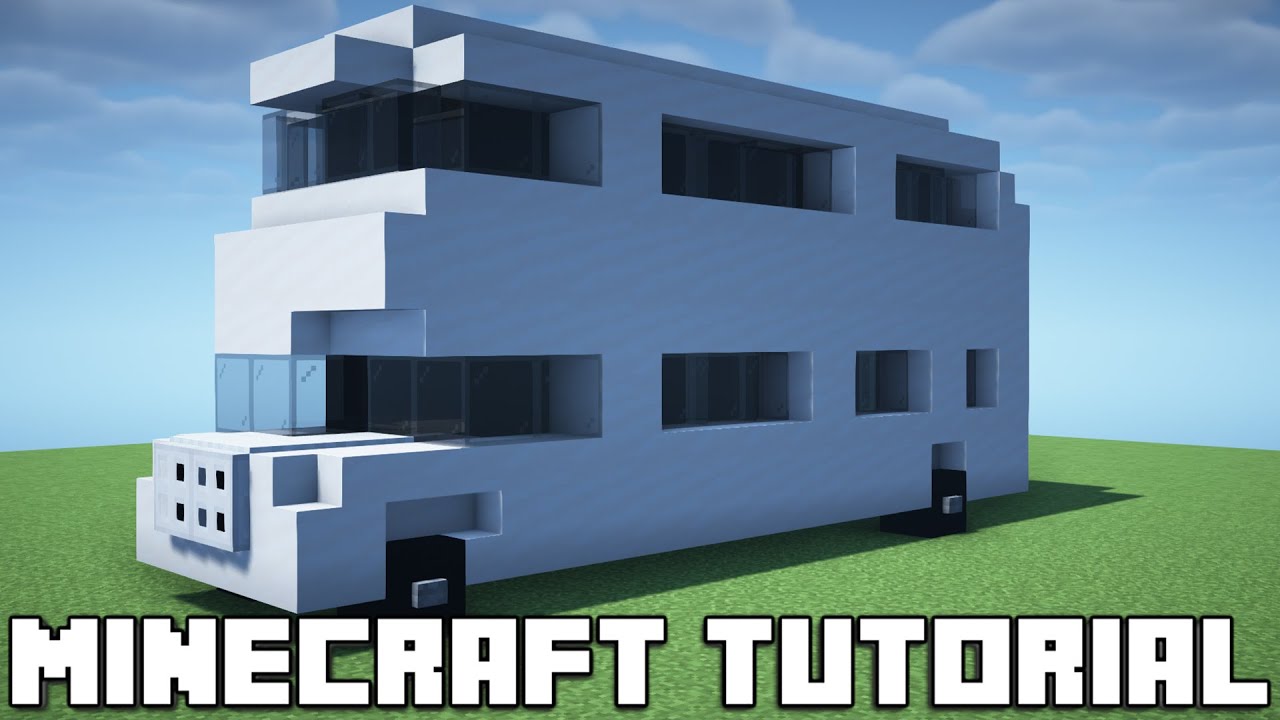 Minecraft: Double Decker Bus [Vehicle Tutorial] - YouTube