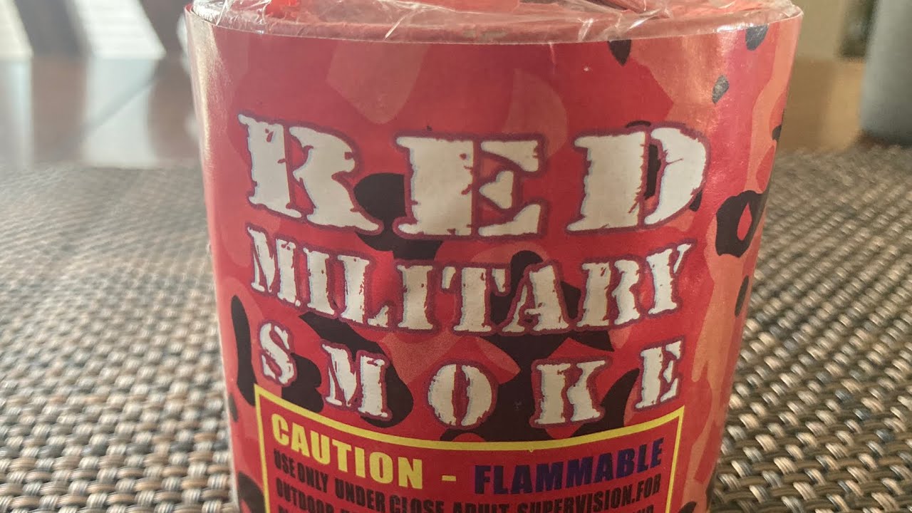 Red Military Smoke By FireHawk Fireworks - YouTube