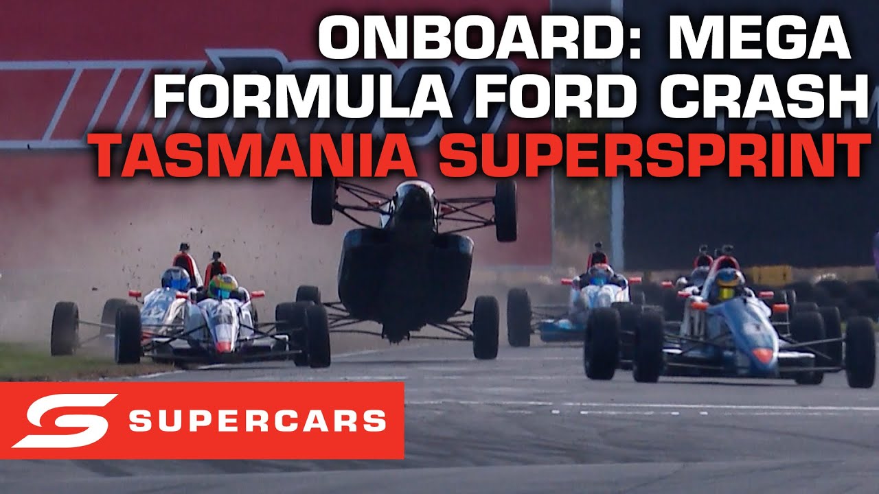 ONBOARD: Spectacular Formula Ford crash - NED Whisky Tasmania ...