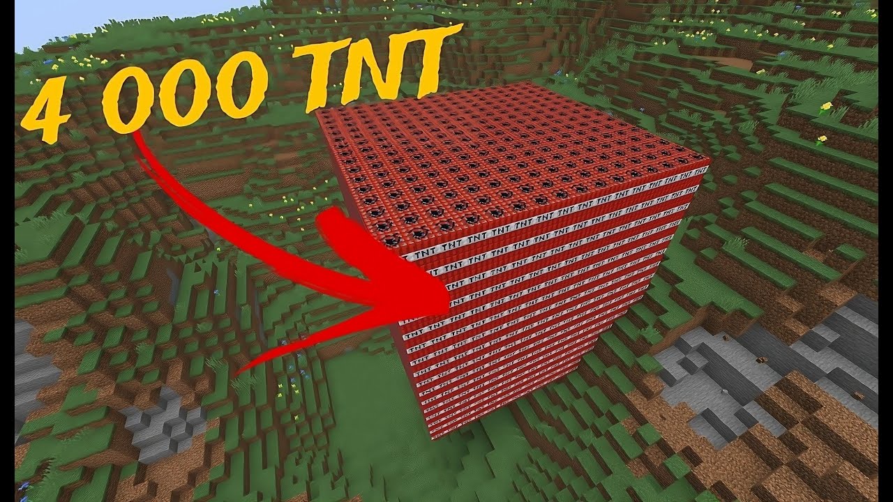 4,000 blocks of TNT in MINECRAFT - YouTube