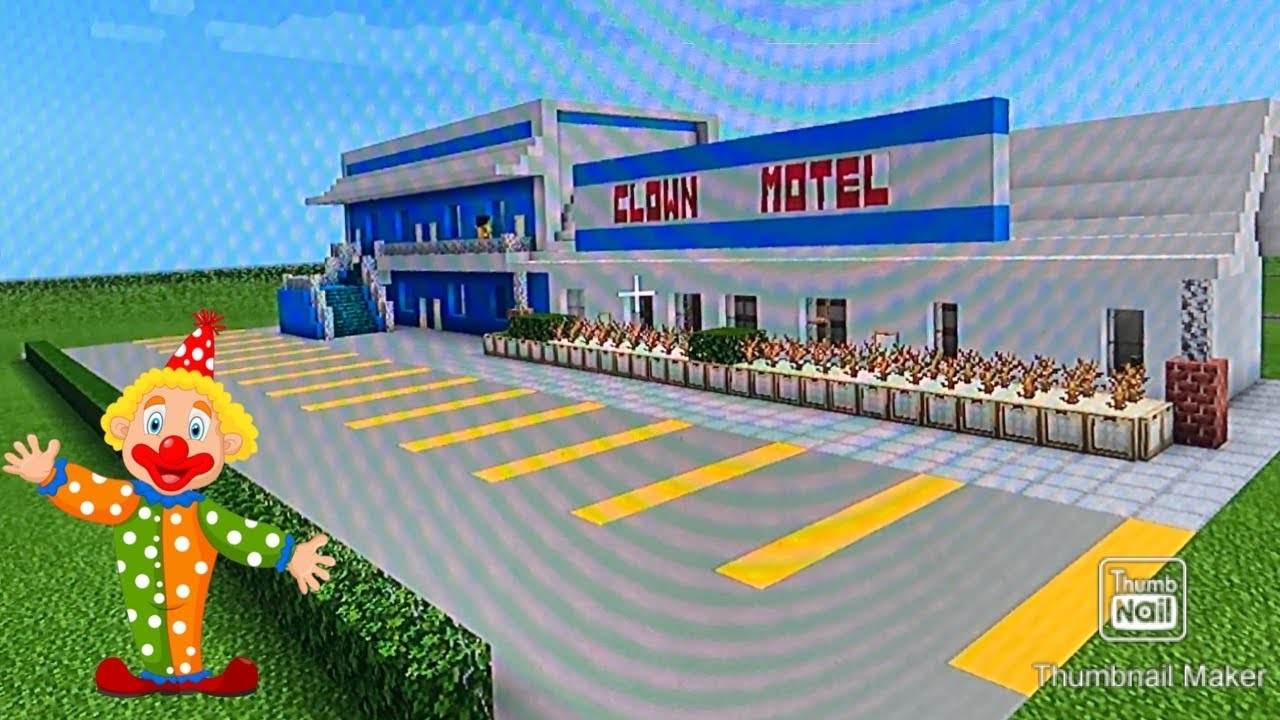 Minecraft Tutorial #90: How To Make The Clown Motel (Holiday Build ...