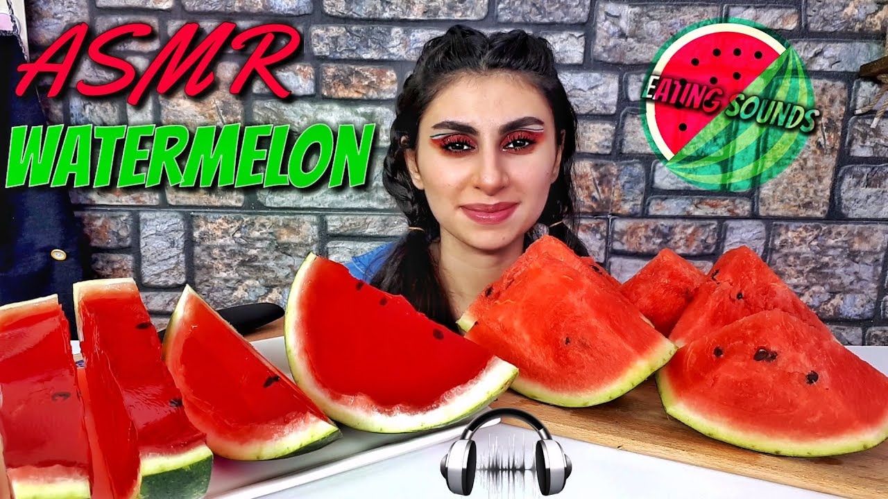 ASMR watermelon | jelly eating sounds - YouTube