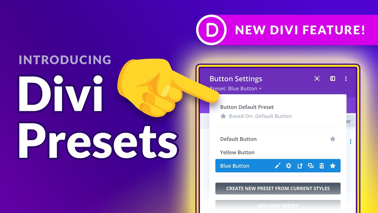 Introducing Divi Presets, The Game Changing Divi Design System! - YouTube