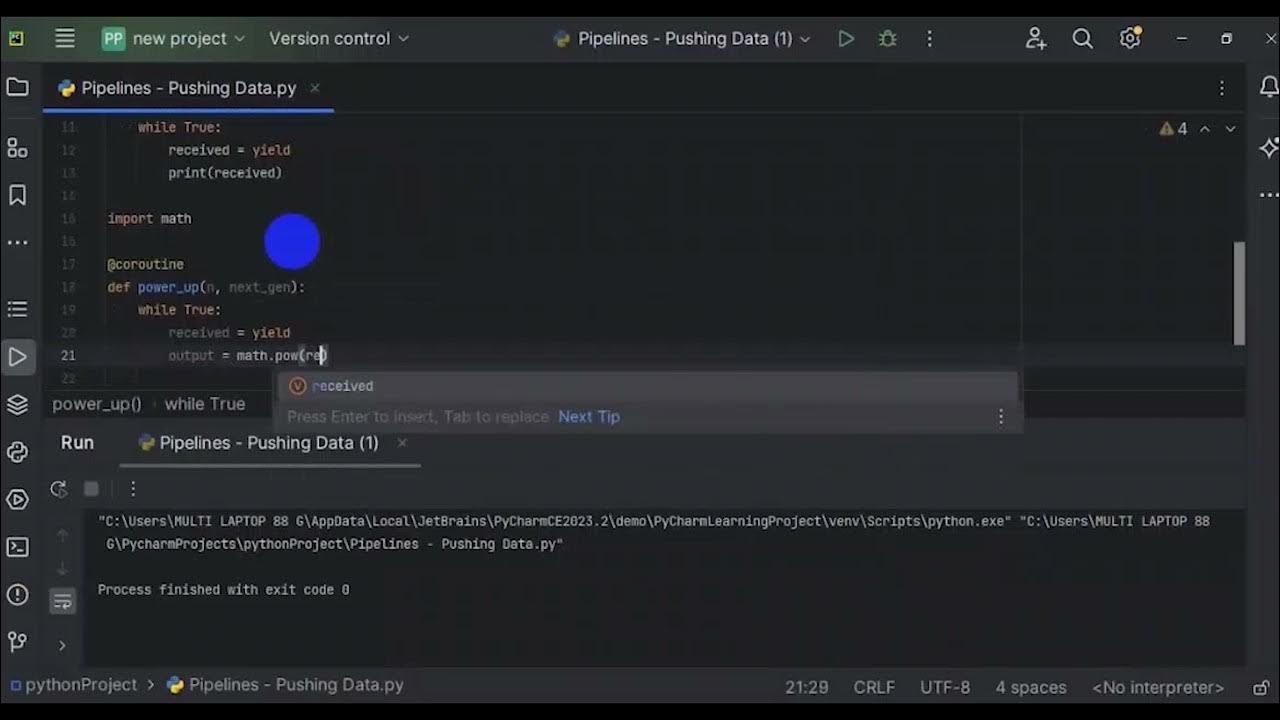 P2 EP137 Application Pipelines Pushing Data for Python 3 Deep Dive - YouTube