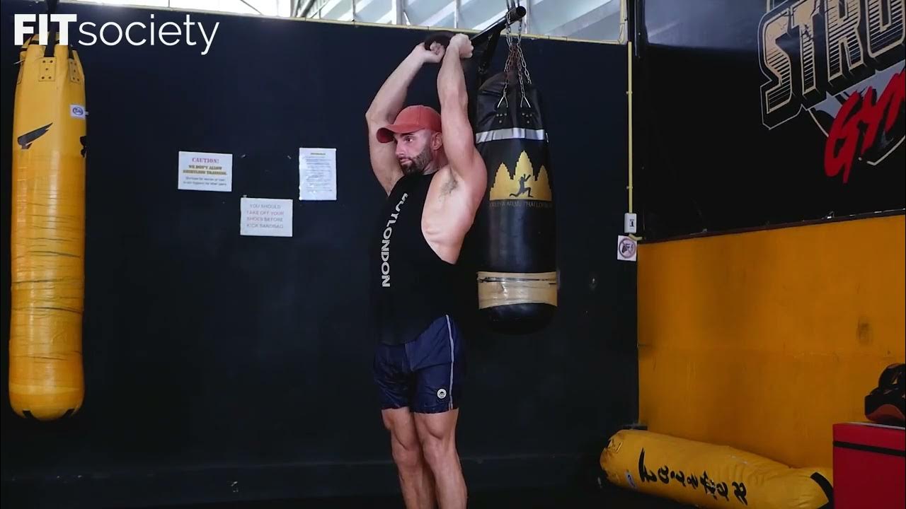 Kettlebell Tricep Extension with voice explanation - Triceps Fitness Exercise - YouTube