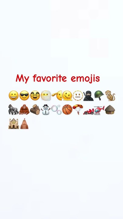 My favorite emojis - YouTube
