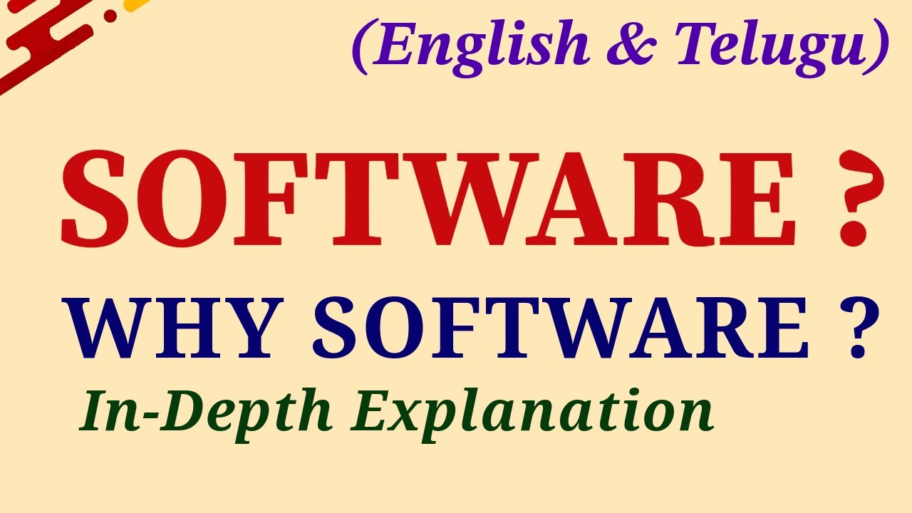 What is Software ? Why Software ? how the software accessed by end ...