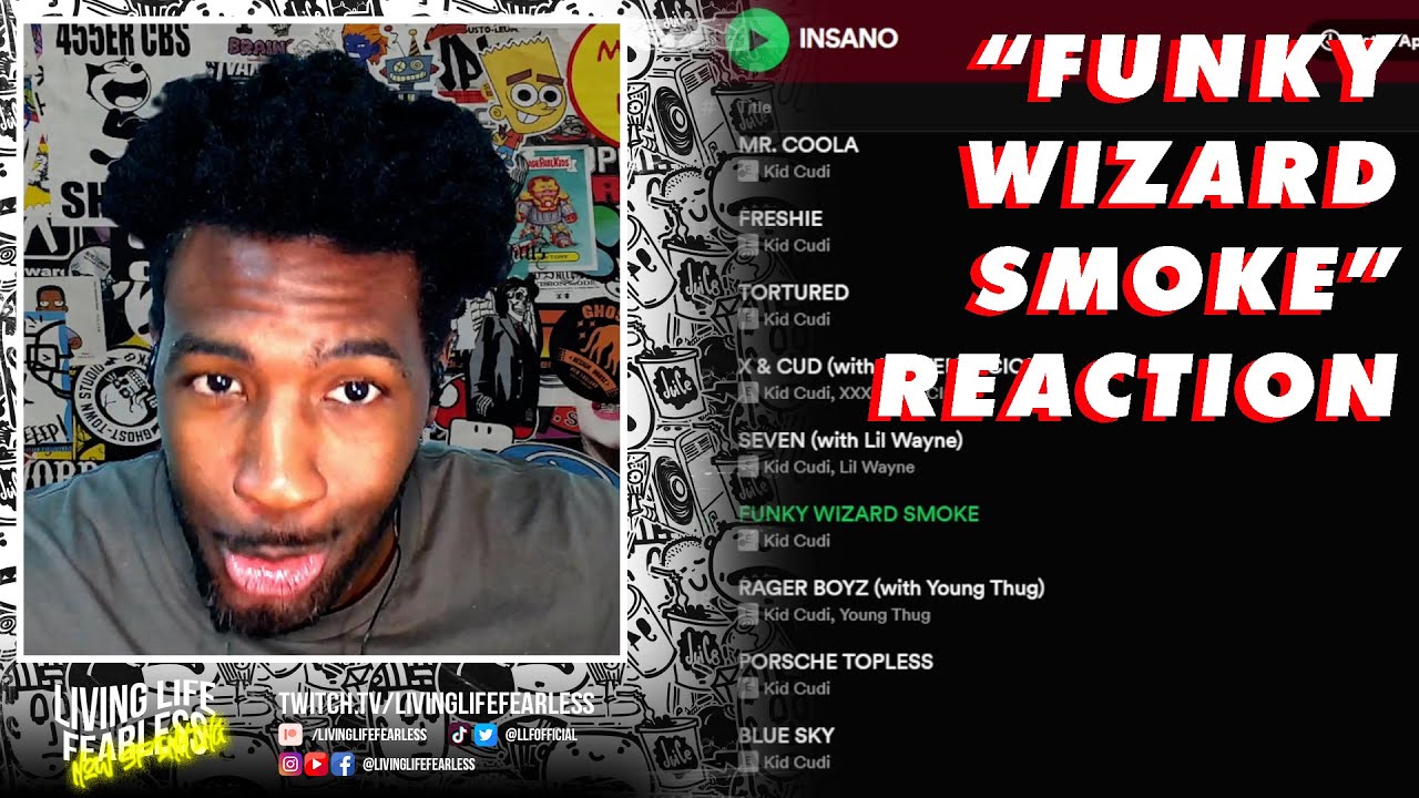 Kid Cudi "FUNKY WIZARD SMOKE" REACTION - YouTube