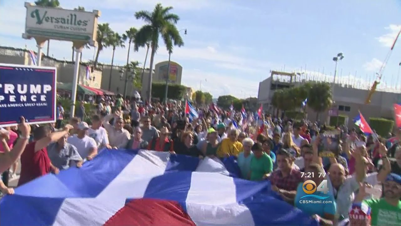 Cubans In Miami Celebrate, Look To Brighter Future - YouTube