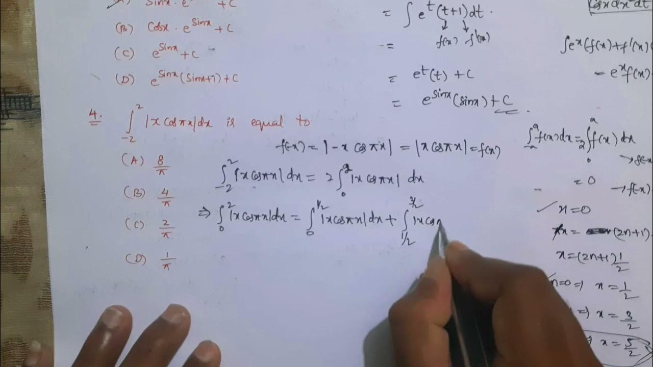 INTEGRALS | KCET 2018,19,20 previous years questions - YouTube
