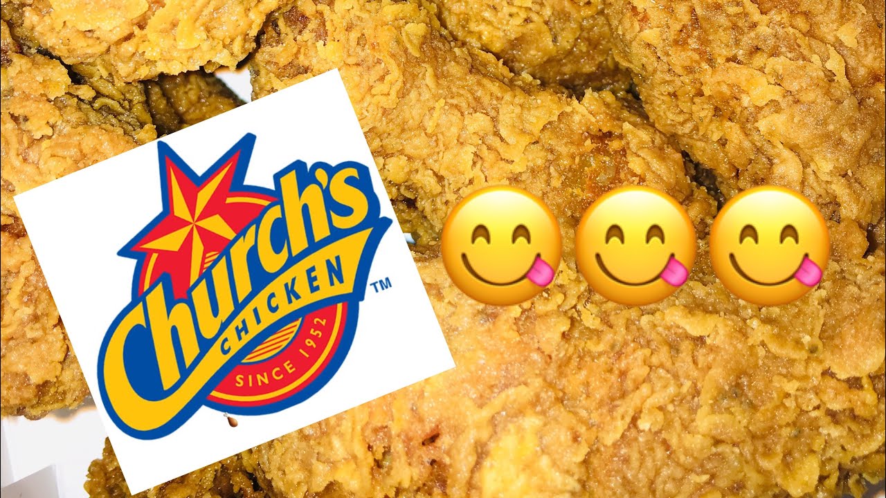 Churches chicken ASMR EATING SOUNDS - YouTube