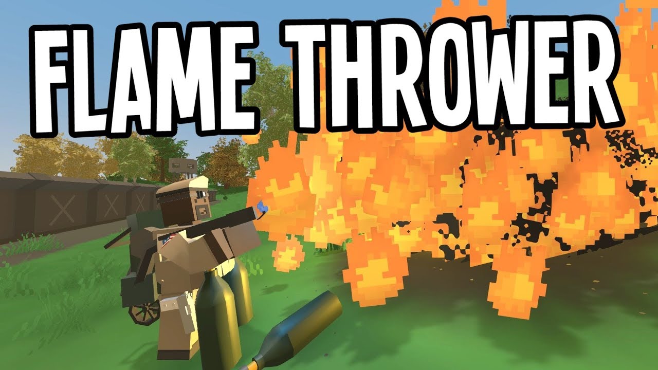 Unturned - FLAME THROWER and THOMPSON M1A1 SMG - Unturned Mod Showcase ...