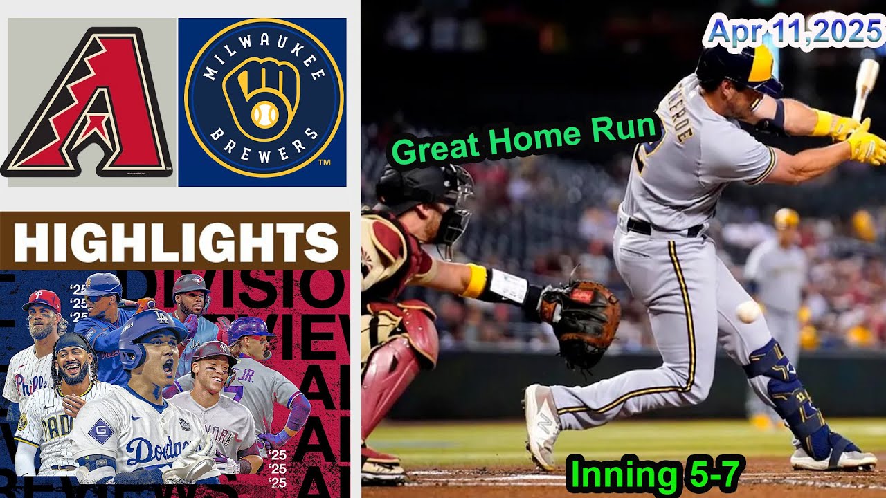 Arizona Diamondbacks vs Milwaukee Brewers inning 5-7 Game Highlights -MLB 11/4/2025-MLB Season ...
