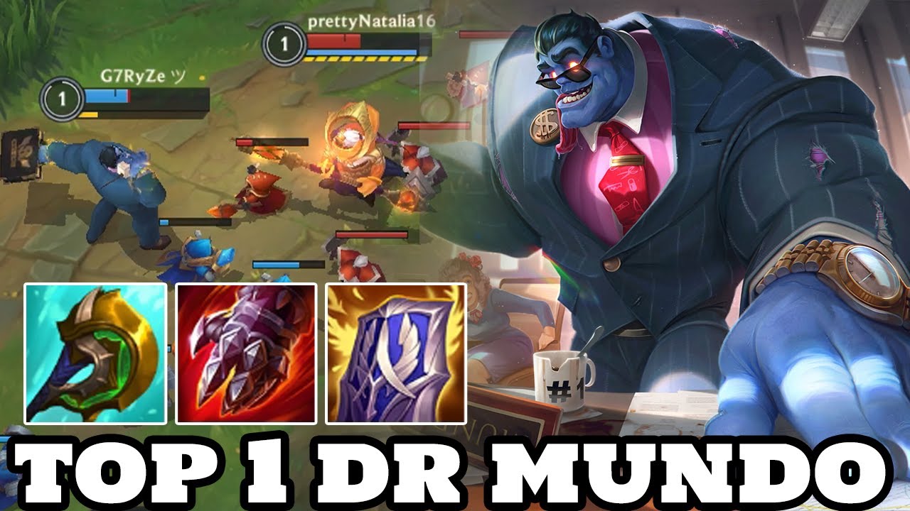Wild Rift Dr mundo - Top 1 Dr mundo Gameplay Rank Grandmaster - YouTube