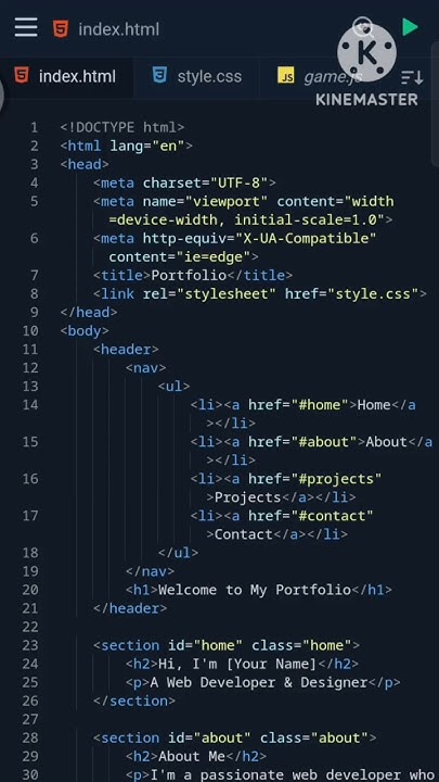 I Built A Portfolio Website Using Only HTML & CSS - YouTube