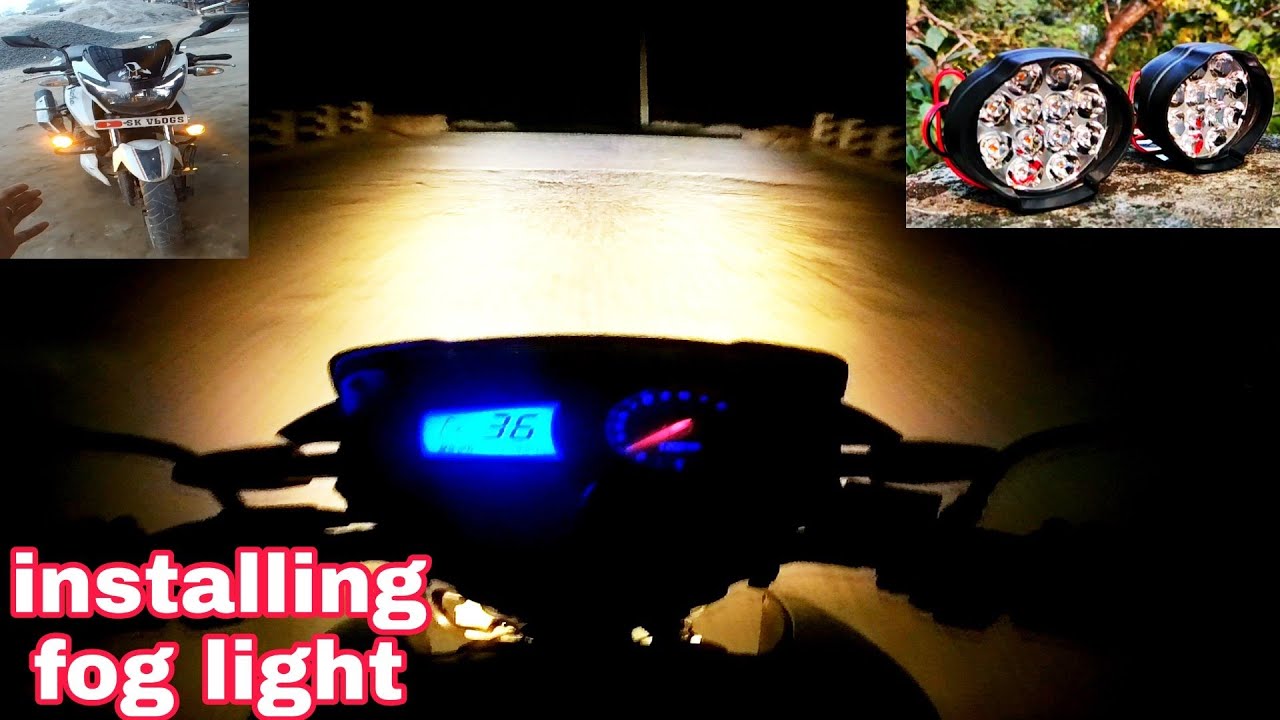 LED fog light installation in my Apache 160 / SK Vlogs - YouTube