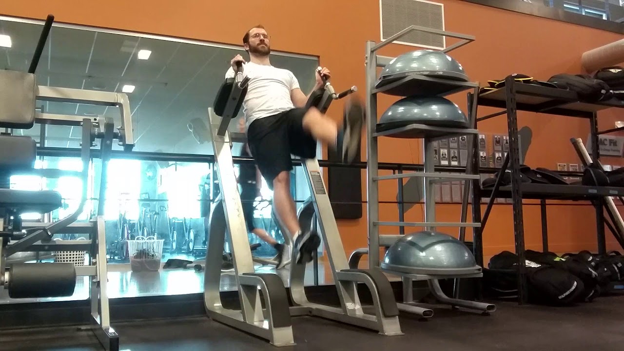 Online Personal Trainer. Abs and core exercise. Captain chair flutter ...