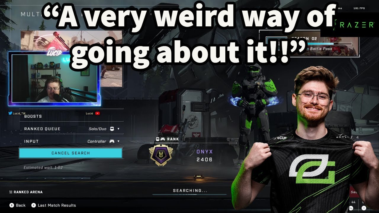 OpTic Lucid On Aim Assist In Halo Infinite!! - YouTube