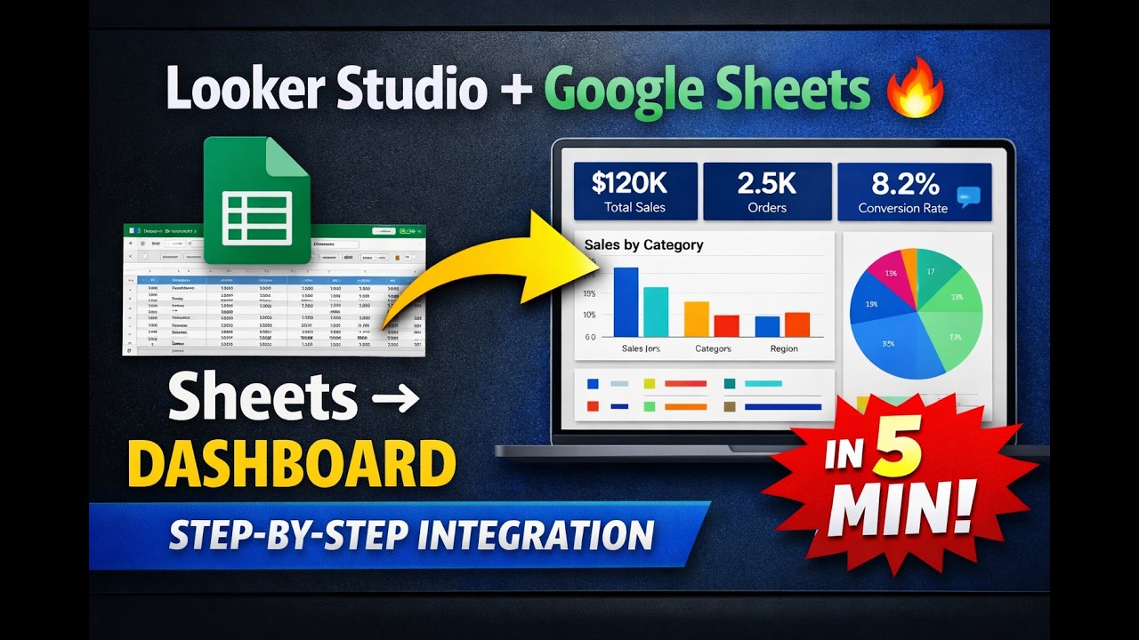 Looker Studio + Google Sheets 🔥 Step-by-Step Integration - YouTube