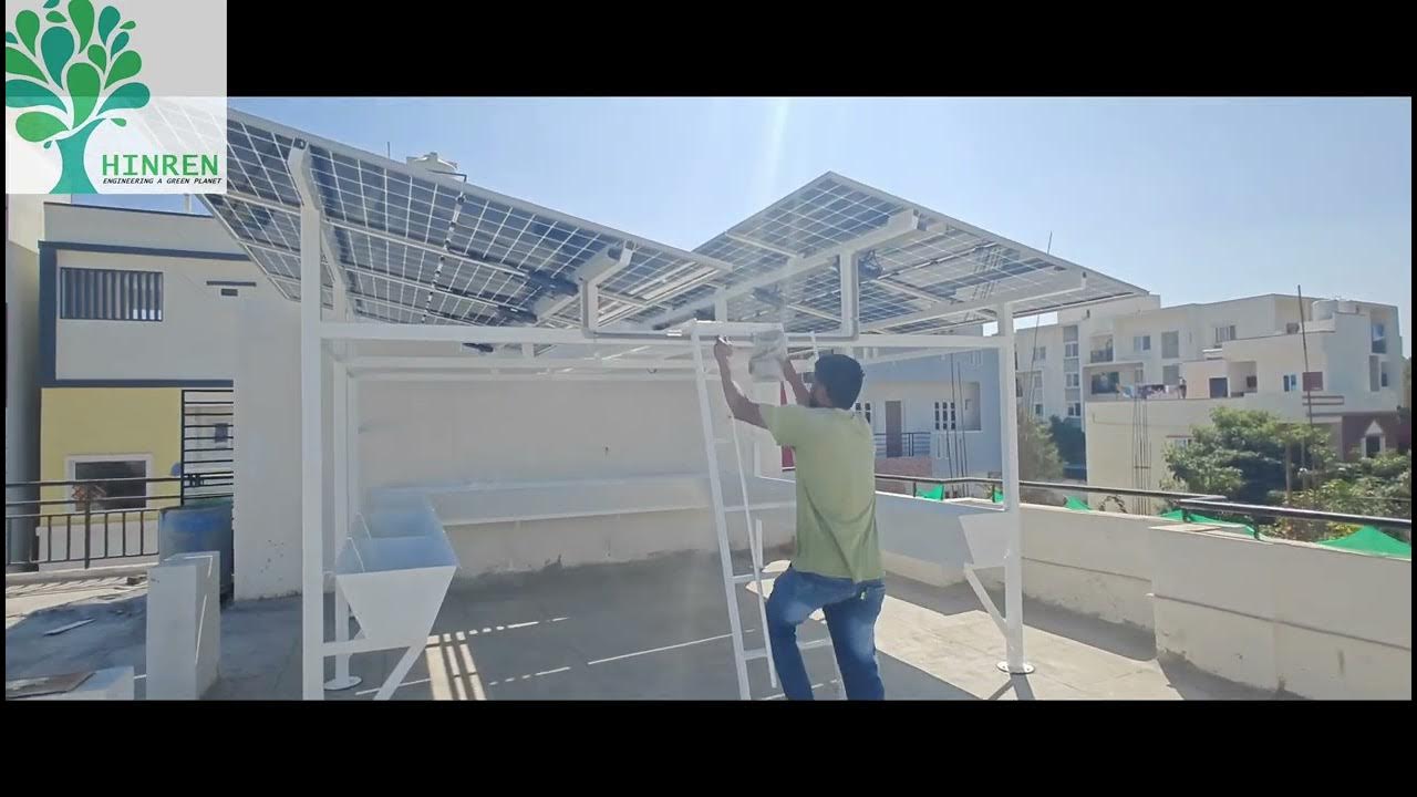 Rooftop Solar Panel Layouts with inter row spacing - YouTube