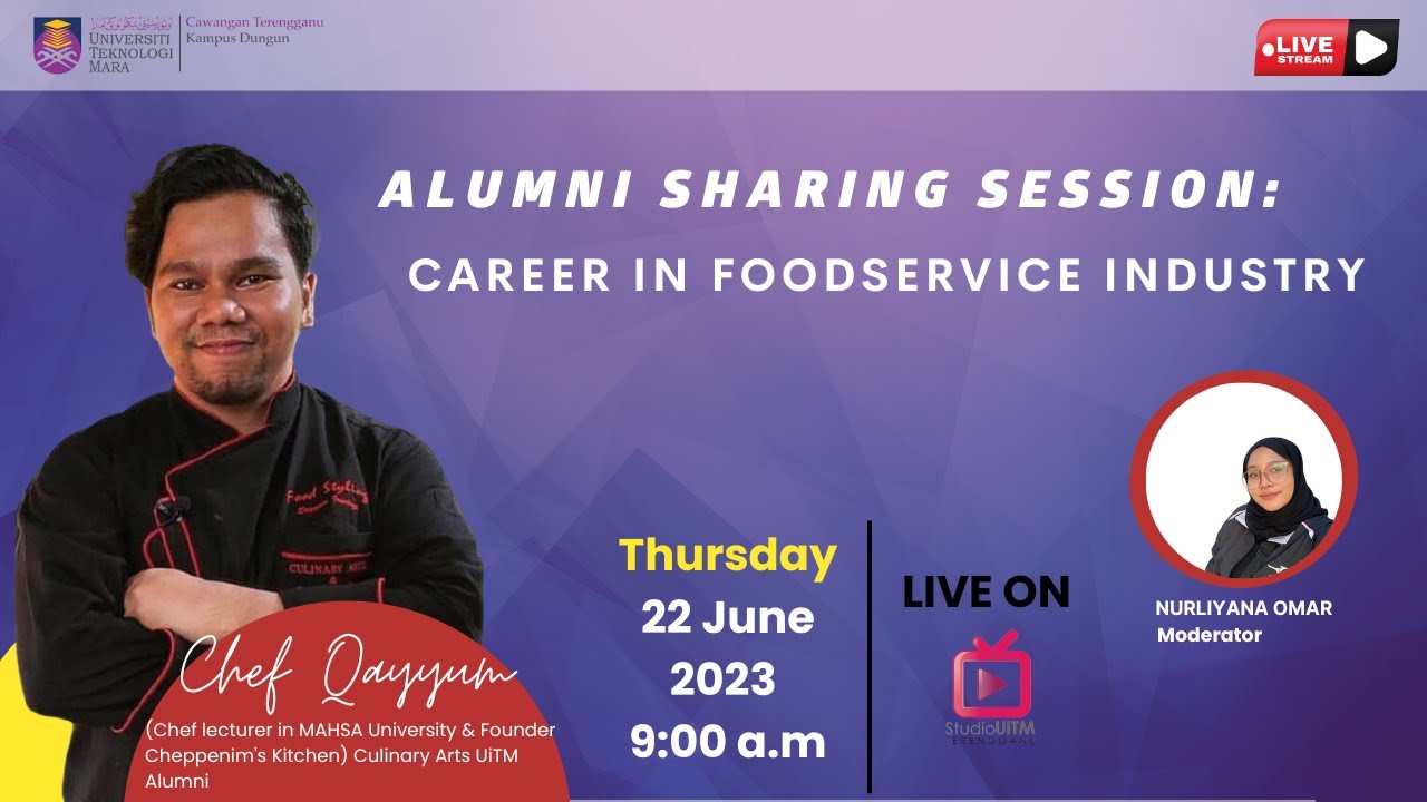 ALUMNI SHARING SESSION: CAREER IN FOODSERVICE INDUSTRY - YouTube