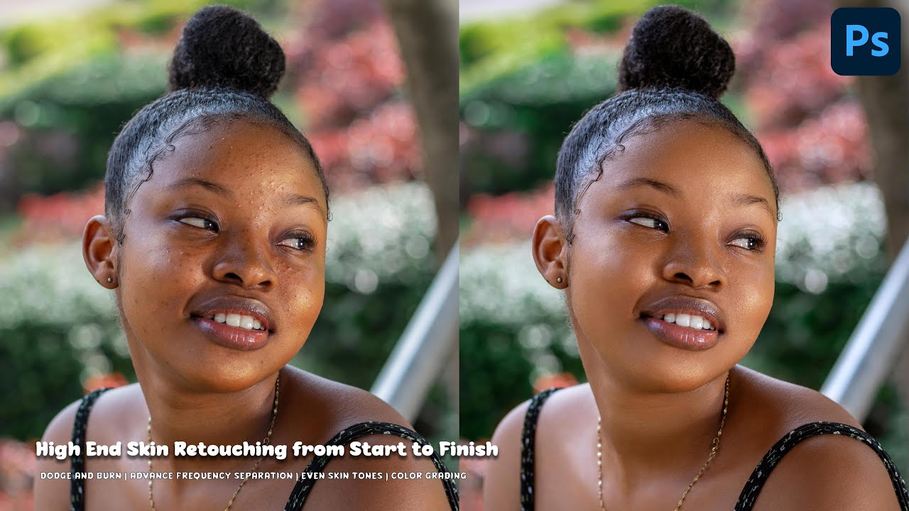 PHOTOSHOP SKIN RETOUCH WITH DODGE AND BURN AND FREQUENCY SEPARATION ...