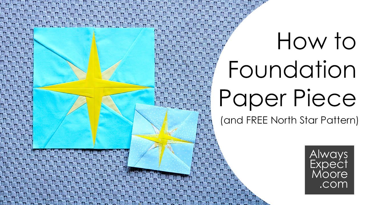 How to Foundation Paper Piece - YouTube