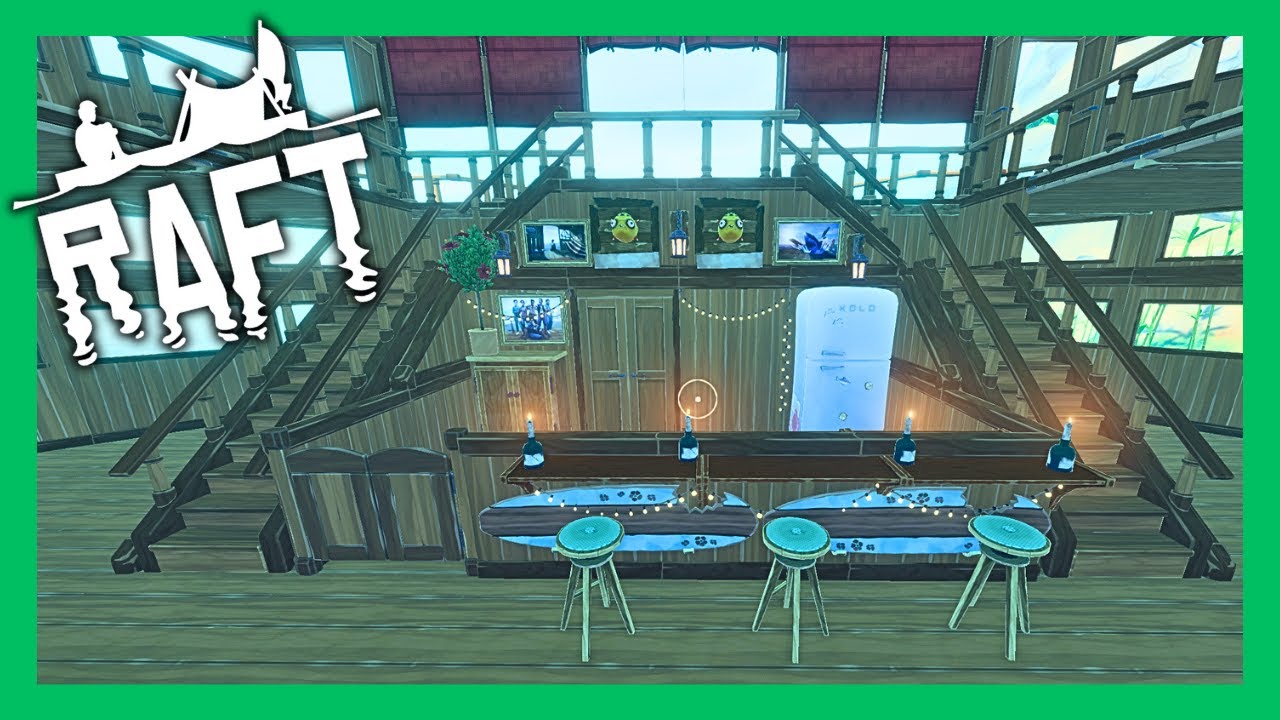 My raft now has a bar! - Raft EP23 - YouTube
