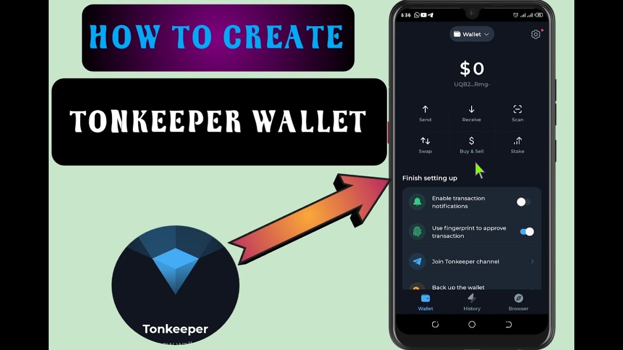 HOW TO CREATE TONKEEPER WALLET For Crypto - YouTube