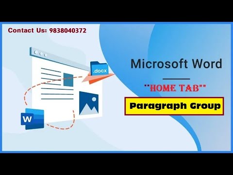 MS WORD - HOME TAB ( PARAGRAPH SETTING) - YouTube