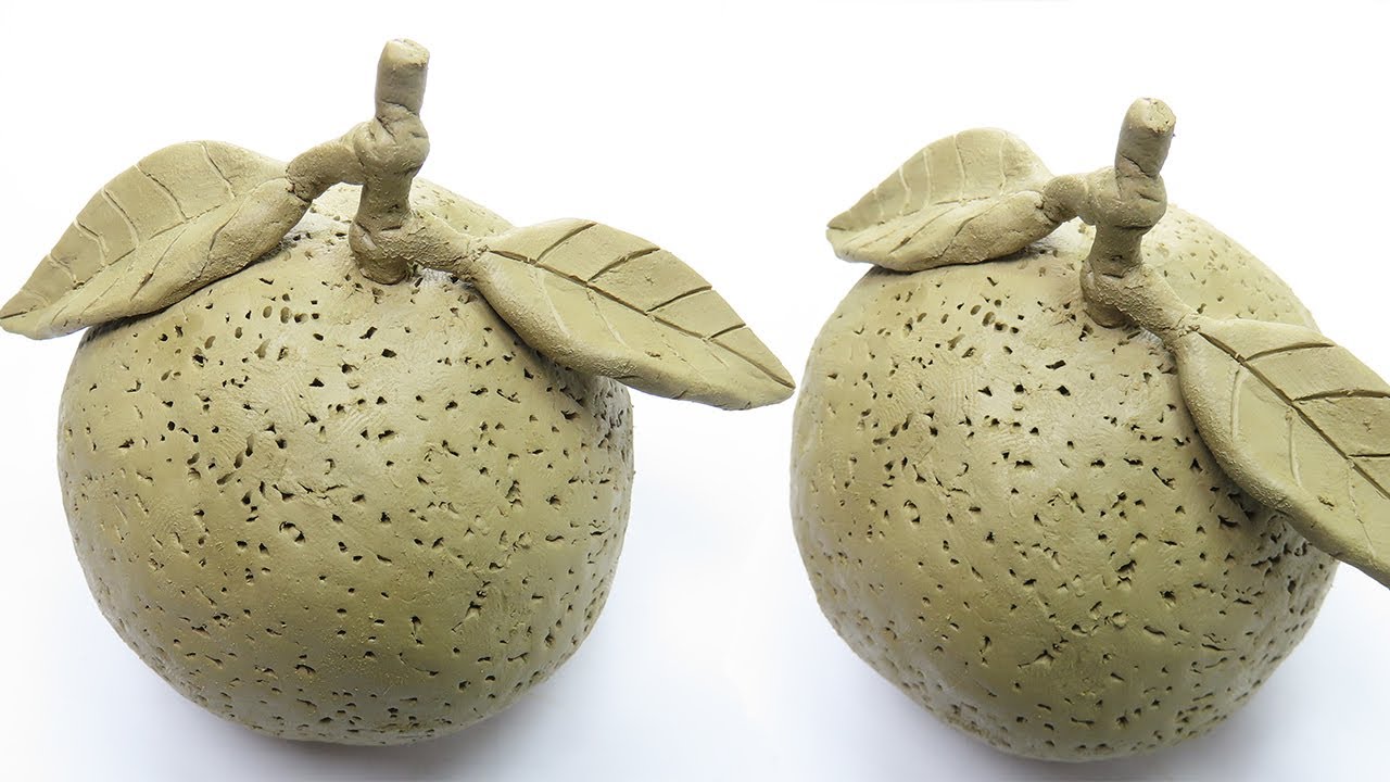 Brilliant Orange Clay, create by man using clay he can do it very nice ...
