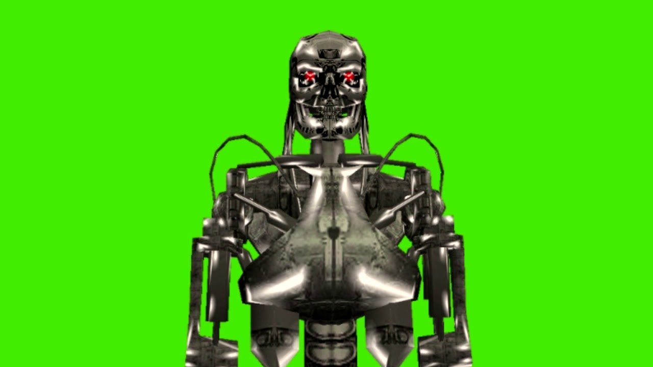 Green Screen Terminator T 800 Without Flesh - YouTube