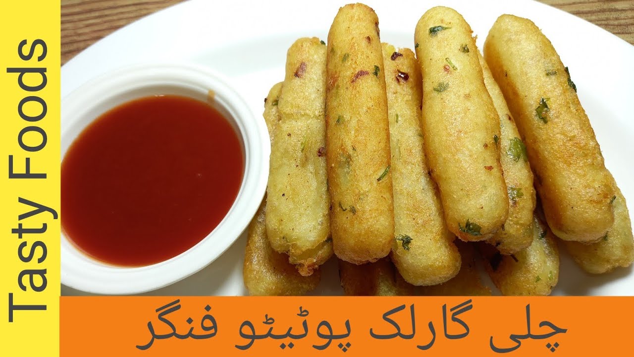 Chilli Garlic Potato Finger Recipe By Tasty Foods | Potato Garlic ...