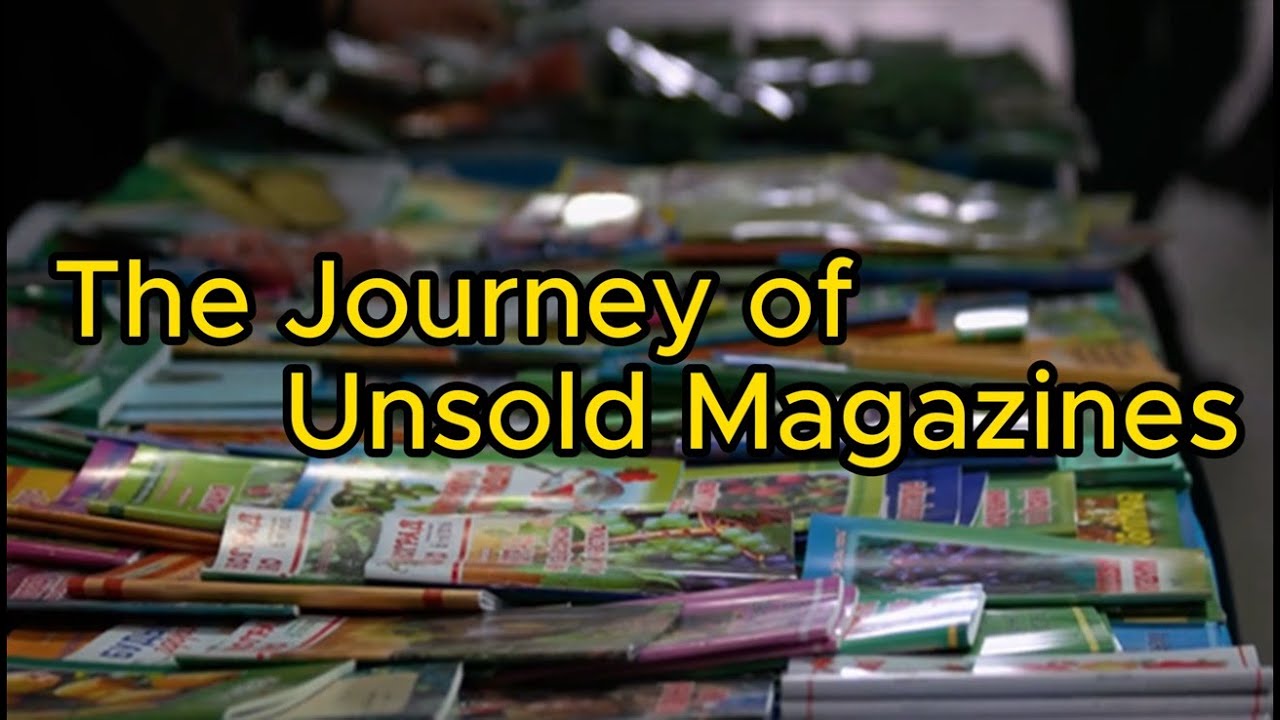 The Journey of Unsold Magazines From Shelves to Recycling - YouTube