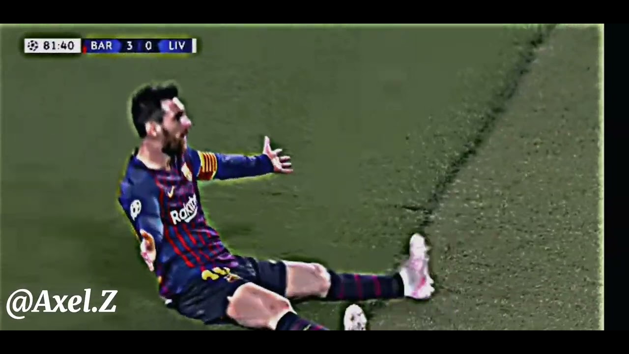 tiro libre de Messi contra Liverpool - YouTube