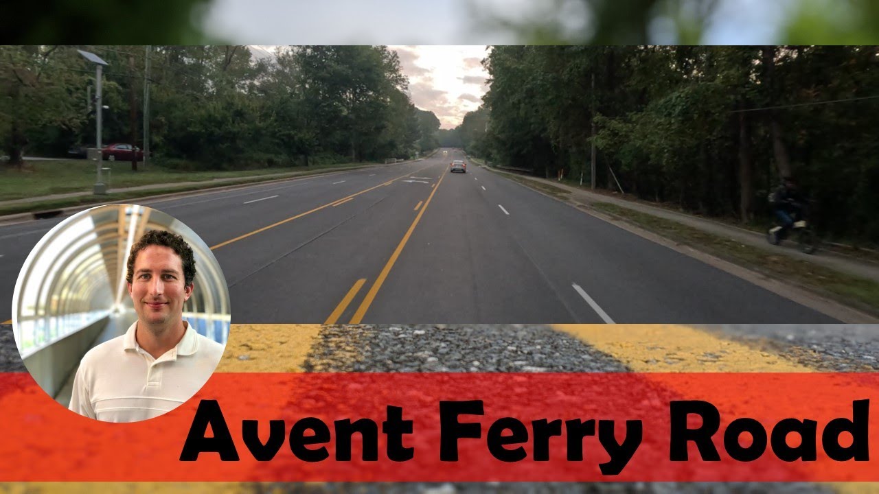 Avent Ferry Road in Raleigh, North Carolina [Recently Repaved] From ...