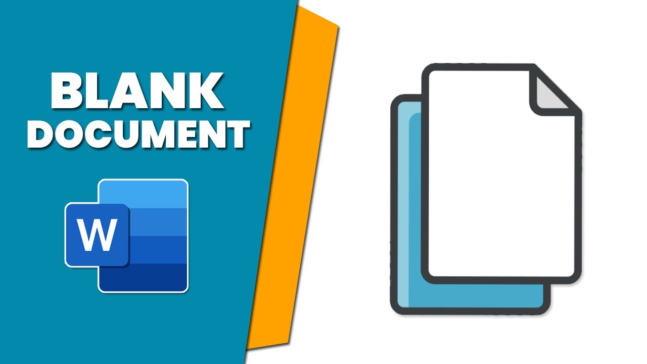 How to create blank document in word on laptop - YouTube