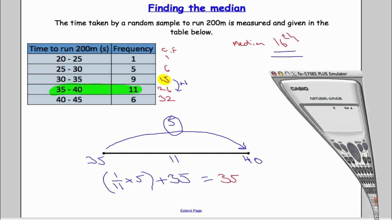 Edexcel S1 Tutorial 2 Grouped Data - YouTube
