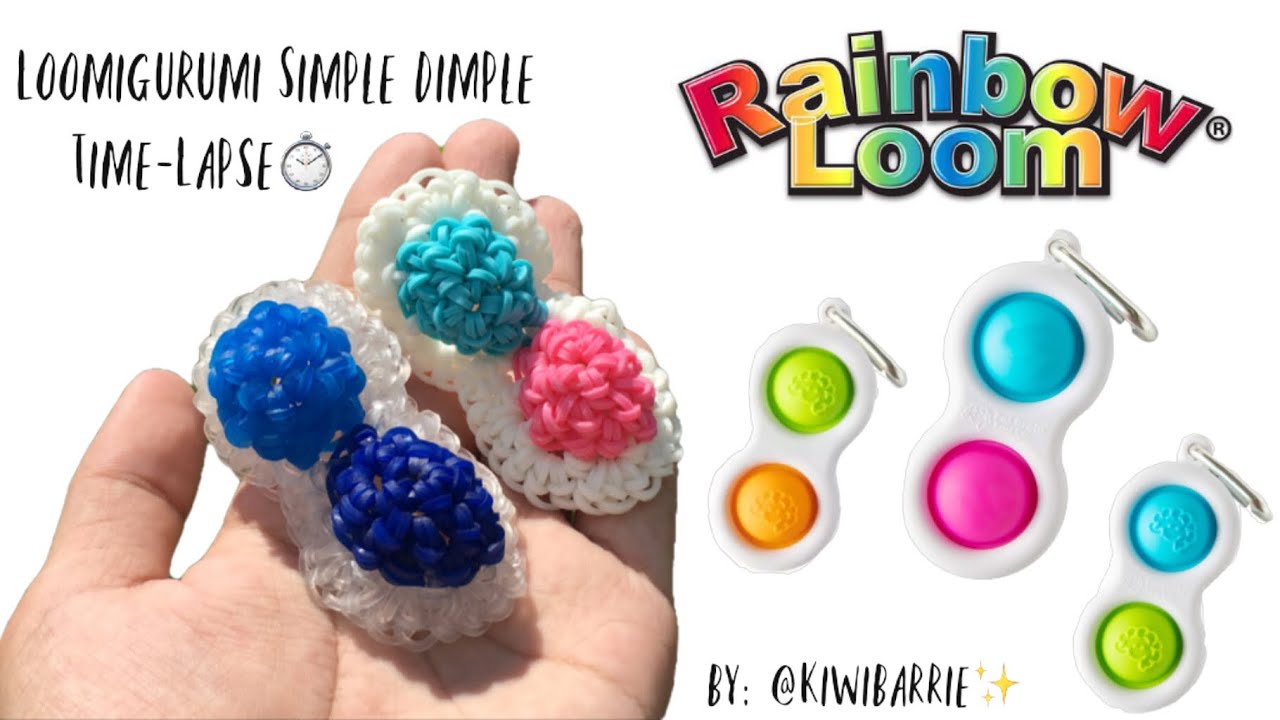 Loomigurumi Simple Dimple Time-Lapse🤩⏱~Rainbow Loom - YouTube