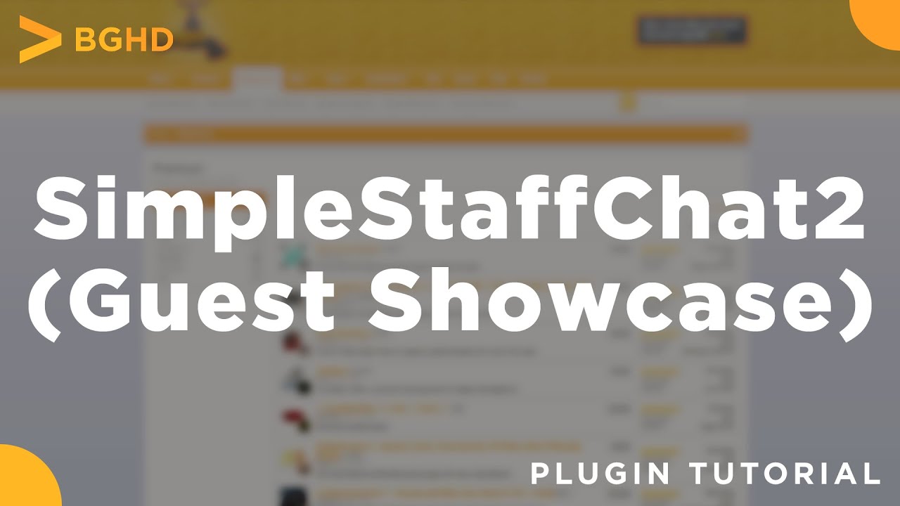 SimpleStaffChat2 - Plugin Install Tutorial/Overview (Guest Showcase ...