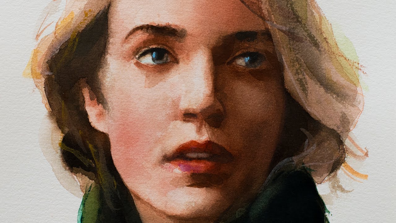 EXPLICO el proceso de este RETRATO en ACUARELA (técnicas, conceptos ...