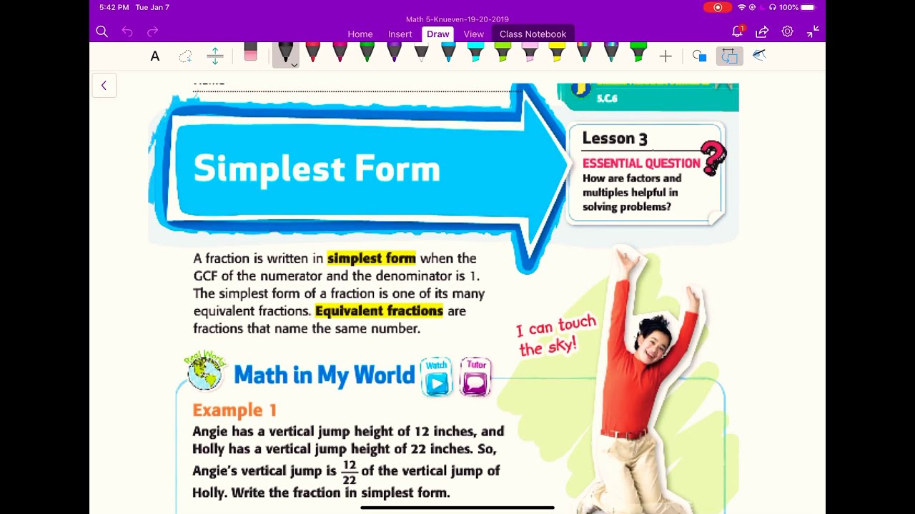 8.3 Video Notes Simplest Form - YouTube