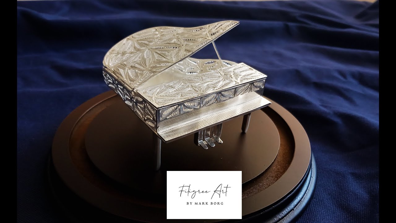 Sterling Silver Filigree Piano | Masterpiece in Music & Art - YouTube