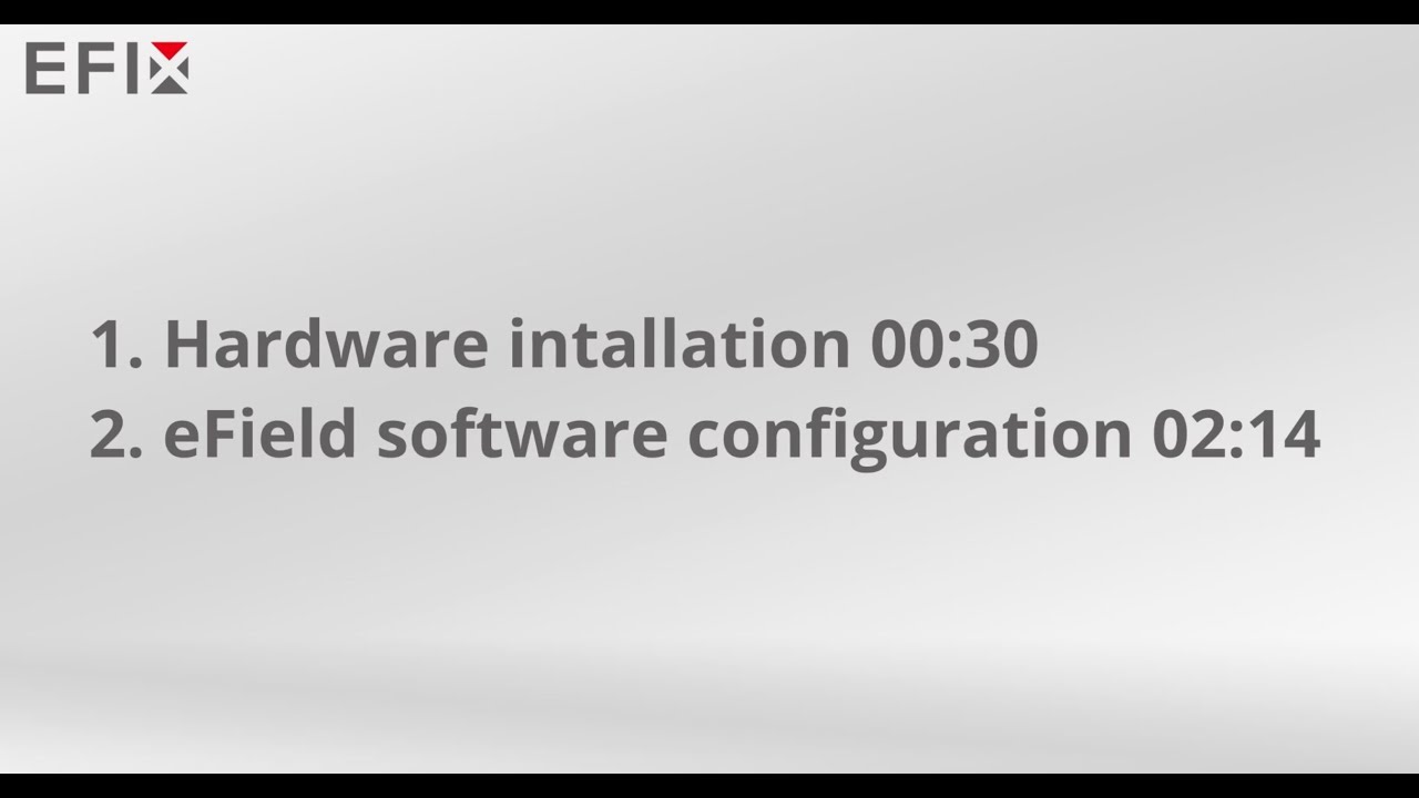 How to configure a external radio mode with hardware and EFIX eField ...