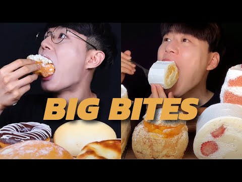 DESSERT Mukbang BIT BITES Compilation!