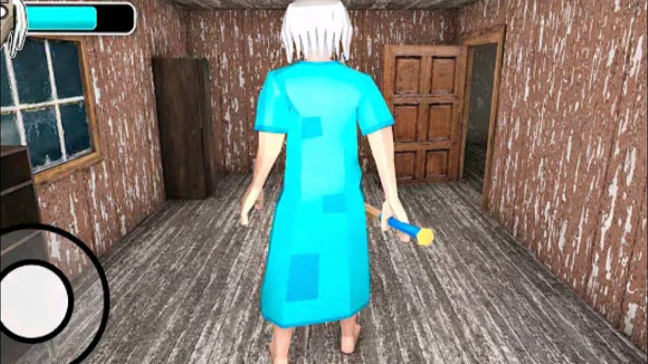 PLAYING AS GRANNY HORROR GAME FULL GAMEPLAY ll DOOR SECRET ESCAPE ...